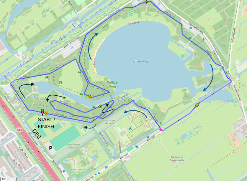 Kopjesloop - Parkoers en parkoersrecords - Atletiek Vereniging De Koplopers